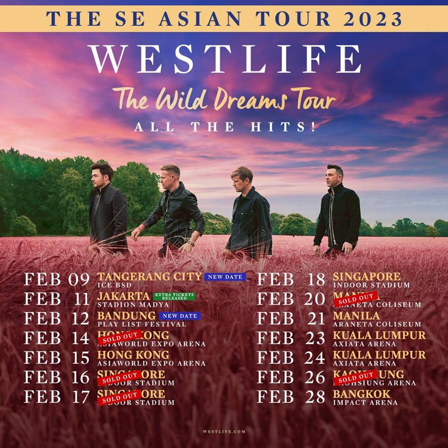 Westlife The Wild Dreams Tour SG – 16 Feb 2023 – Wild like Fire, But ...